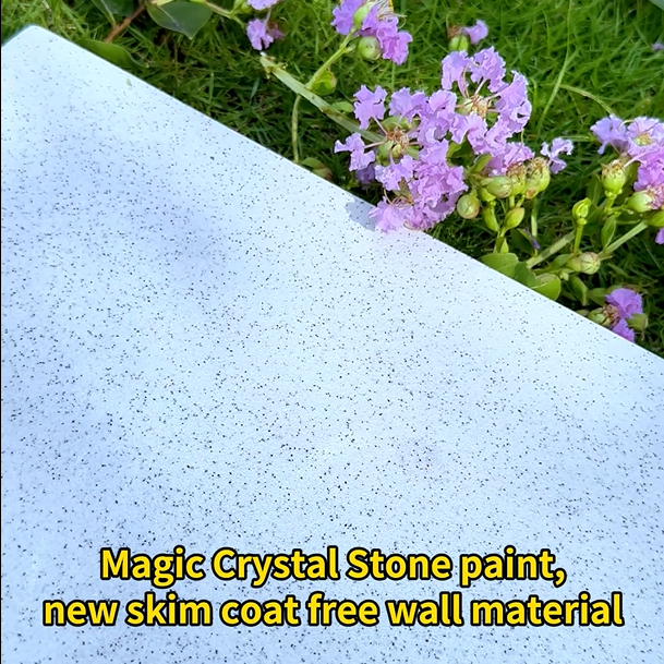 Texture wall paint Magic Crystal Stone Series bypass the skim-coating ...